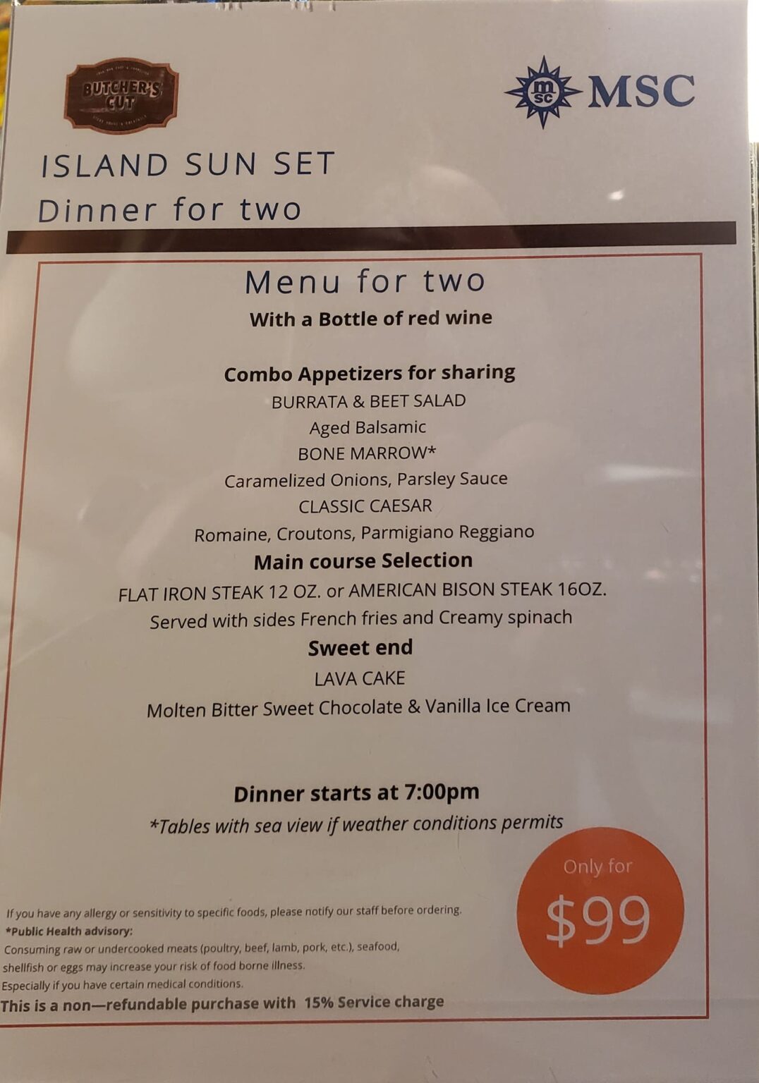 MSC Seascape Dining Packages & Specialty Restaurants: Don't Buy Into It ...